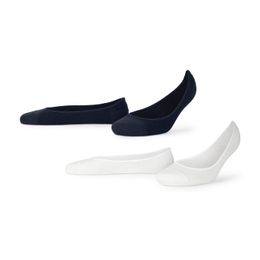 Tchibo - 2 Paar Sneaker-F&uuml;&szlig;linge - Damen - Gr. 35-37 - dunkelblau