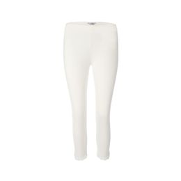 Tchibo - 3/4-Leggings mit Spitzenborte - Damen - Gr. XXL - wei&szlig;