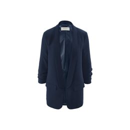 Tchibo - Blazer mit gerafften &Auml;rmeln - Damen - Gr. 38 - dunkelblau