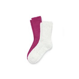 Tchibo - 2 Paar Kuschelsocken mit Effektgarn - Damen - Gr. 39-42 - creme