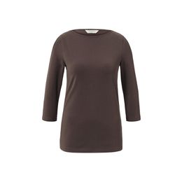 Tchibo - Shirt mit 3/4-Arm - Damen - Gr. L - dunkelbraun
