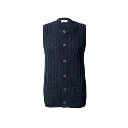 Tchibo - Strickweste mit Zopfmuster - Herren - Gr. L - dunkelblau
