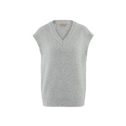 Tchibo - Strickpullunder mit Wolle - Damen - Gr. M - grau