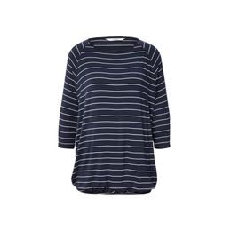 Tchibo - Shirt mit Fledermaus&auml;rmeln - Damen - Gr. XL - dunkelblau/gestreift