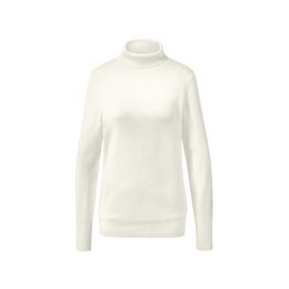 Tchibo - Feinstrick-Rollkragenpullover - Damen - Gr. XL - creme