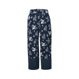 Tchibo - Bedruckte Palazzohose - Damen - Gr. L - dunkelblau/print
