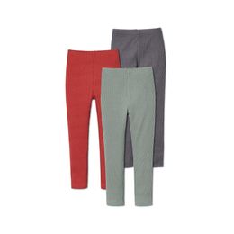Tchibo - 3 Leggings - Baby - Gr. 86/92 - grau