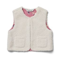 Tchibo - Kinder-Teddyweste - M&auml;dchen - Gr. 110/116 - creme