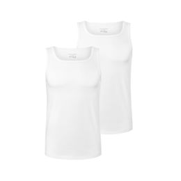 Tchibo - 2 Jersey-Unterhemden mit Coolmax - Herren - Gr. S/4 - wei&szlig;