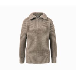 Tchibo - Grobstrick-Troyer - Damen - Gr. S - taupe