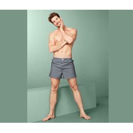 Tchibo - 2 Web-Boxershorts - Herren - Gr. M/5 - blaugrau/gestreift