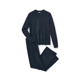 Tchibo - Hausanzug aus Strick - Damen - Gr. XL - dunkelblau