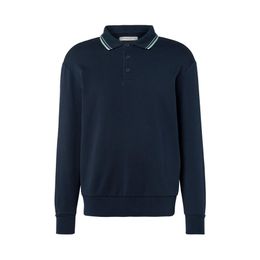 Tchibo - Sweatshirt mit Polokragen - Herren - Gr. L - dunkelblau