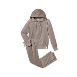 Tchibo - Nicki-Hausanzug - Damen - Gr. L - taupe