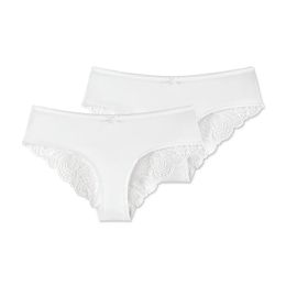 Tchibo - 2 Brazil-Slips - Damen - Gr. XS - wei&szlig;