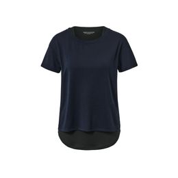 Tchibo - 2-in-1-Kurzarm-Sportshirt - Damen - Gr. XL - dunkelblau