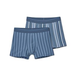 Tchibo - 2 Slipboxer - Herren - Gr. L/6 - hellblau/gestreift
