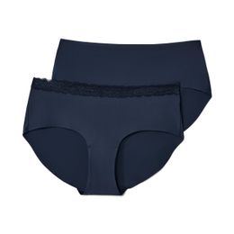 Tchibo - 2 Magic-Cut-Pantys - Damen - Gr. M - dunkelblau