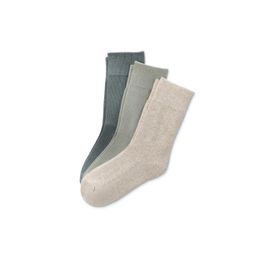 Tchibo - 3 Paar Socken - Damen - Gr. 35-38 - dunkelgr&uuml;n