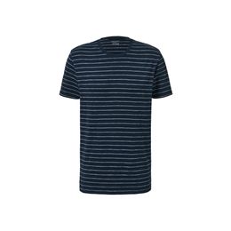 Tchibo - T-Shirt mit Rundhalsausschnitt - Herren - Gr. XXL - wei&szlig;/gestreift