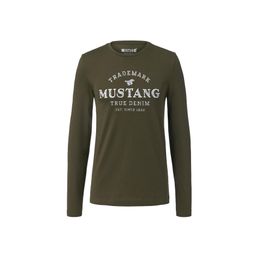 Tchibo - Longsleeve &raquo;Mustang&laquo; - Herren - Gr. XXL - olivgr&uuml;n/print