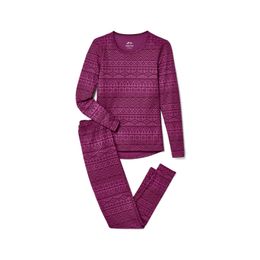 Tchibo - Thermo-Funktionsunterw&auml;sche - Damen - Gr. XS - bordeaux/print