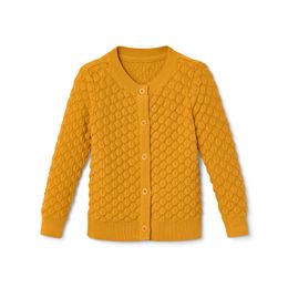 Tchibo - Strickjacke - M&auml;dchen - Gr. 122/128 - gelb