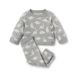 Tchibo - Baby-Strickkombi - Baby - Gr. 50/56 - creme/jacquard