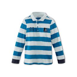 Tchibo - Rugbyshirt - Jungen - Gr. 122/128 - blau/gestreift