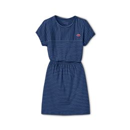 Tchibo - Jerseykleid - M&auml;dchen - Gr. 170/176 - wei&szlig;/gestreift