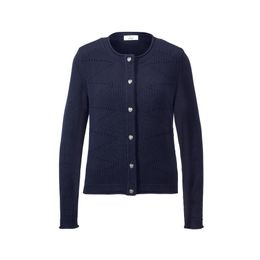 Tchibo - Trachten-Strickjacke - Damen - Gr. L - dunkelblau