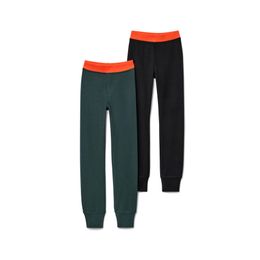 Tchibo - 2 lange Kinder-Winterunterhosen - Kinder - Gr. 170/176 - dunkelgr&uuml;n