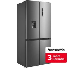 Hanseatic Multi Door "HCD18983CWD", Energieeffizienz: C (A-G), silber (edelstahlfarben), Wasserspender, K&uuml;hlschr&auml;nke, inkl. 3 Jahre Herstellergarantie