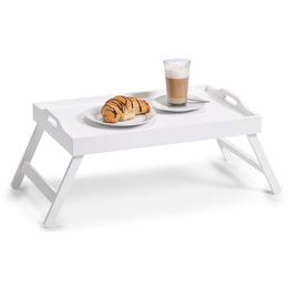 Tablett zeller PRESENT, wei&szlig;, B:35,5cm H:27cm L:56,5cm, MDF, Tabletts, aus hochwertigem MDF gefertigt