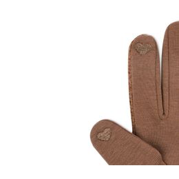 Tchibo - Handschuhe im Materialmix - Damen - Gr. 8 - cognac