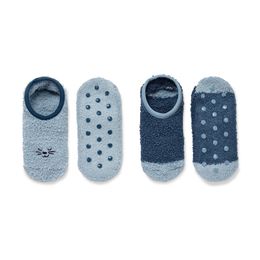 Tchibo - 2 Paar Hausschuhsocken - Damen - Gr. 35-38 - blau