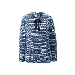 Tchibo - Blusenshirt - Damen - Gr. M - dunkelblau/print