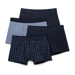 Tchibo - 4 Slipboxer - Herren - Gr. L/6 - dunkelblau/paisley