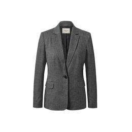 Tchibo - Webblazer in Herringbone-Optik - Damen - Gr. 40 - schwarz/jacquard
