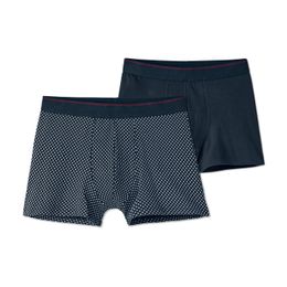 Tchibo - 2 Slipboxer - Herren - Gr. S/4 - dunkelblau/print