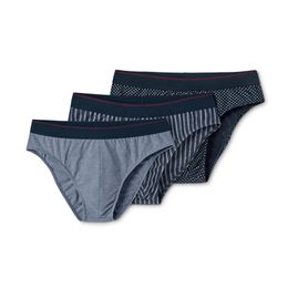 Tchibo - 3 Slips - Herren - Gr. M/5 - dunkelblau/print