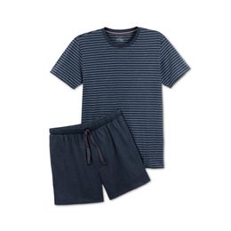 Tchibo - Shorty-Pyjama - Herren - Gr. S - dunkelblau/gestreift