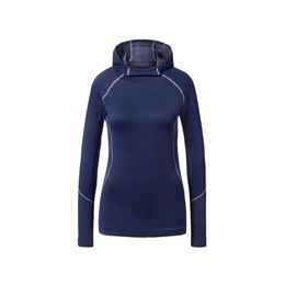 Tchibo - Seamless-Funktionsshirt mit Kapuze - Damen - Gr. S - dunkelblau