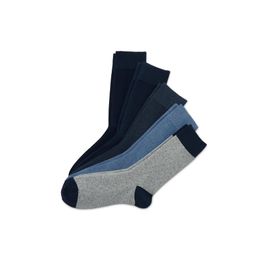 Tchibo - 5 Paar Socken - Herren - Gr. 41-43 - dunkelblau/print