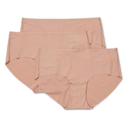 Tchibo - 3 Magic-Cut-Pantys - Damen - Gr. XS - beige