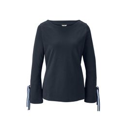 Tchibo - Sweatshirt mit Volant&auml;rmeln - Damen - Gr. L - dunkelblau