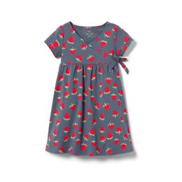 Tchibo - Kleinkinder-Jerseykleid - M&auml;dchen - Gr. 122/128 - blau/print