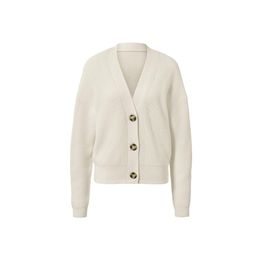 Tchibo - Grobstrick-Cardigan mit Wolle - Damen - Gr. XL - creme