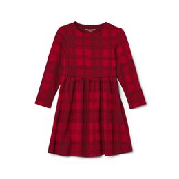 Tchibo - Kinder-Jersey-Kleid - M&auml;dchen - Gr. 98/104 - schwarz/kariert