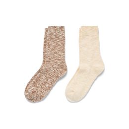 Tchibo - 2 Paar Stricksocken - Damen - Gr. 39-42 - wei&szlig;